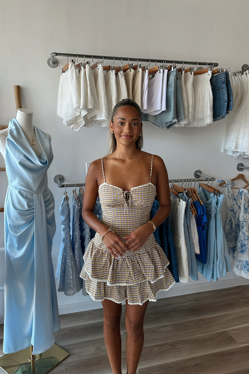 Kensley Ruffled Dress – Pixelated Boutique